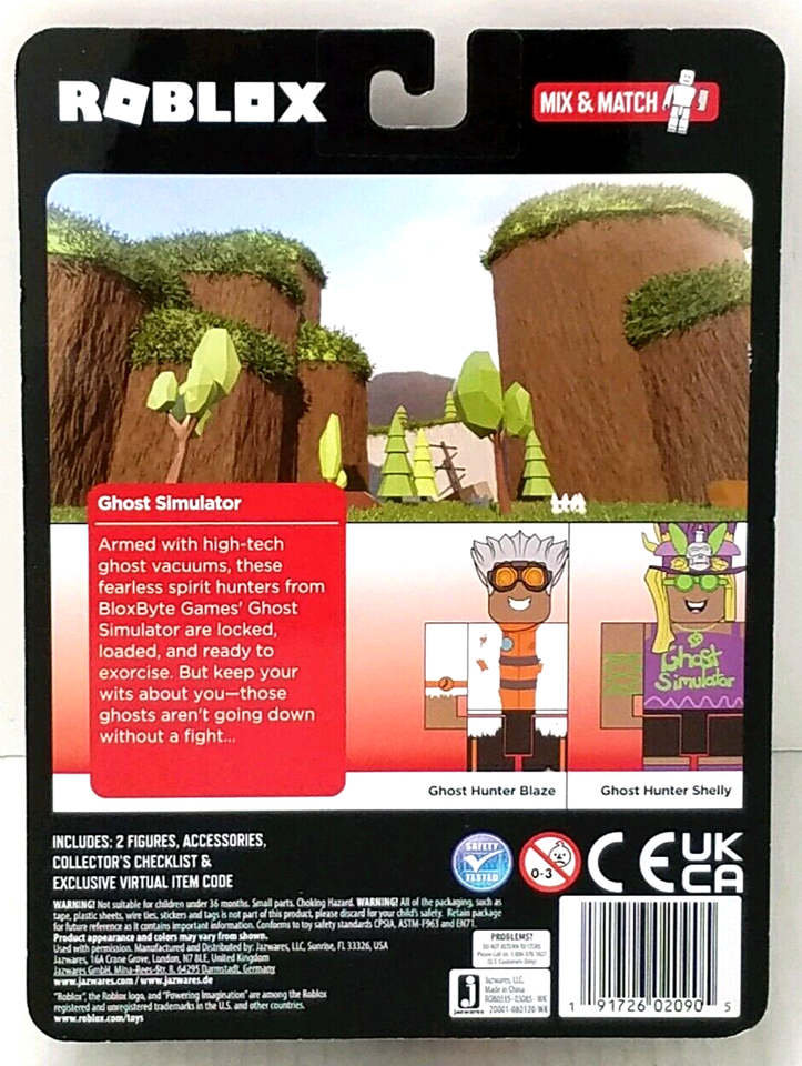 ROBLOX Ghost Simulator Action Figure 2-Pack Ghost Hunter Blaze and ...