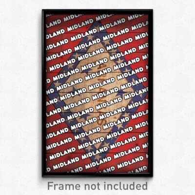 Midland Arkansas Poster (AR City Souvenir 11x17 Town Print) | eBay