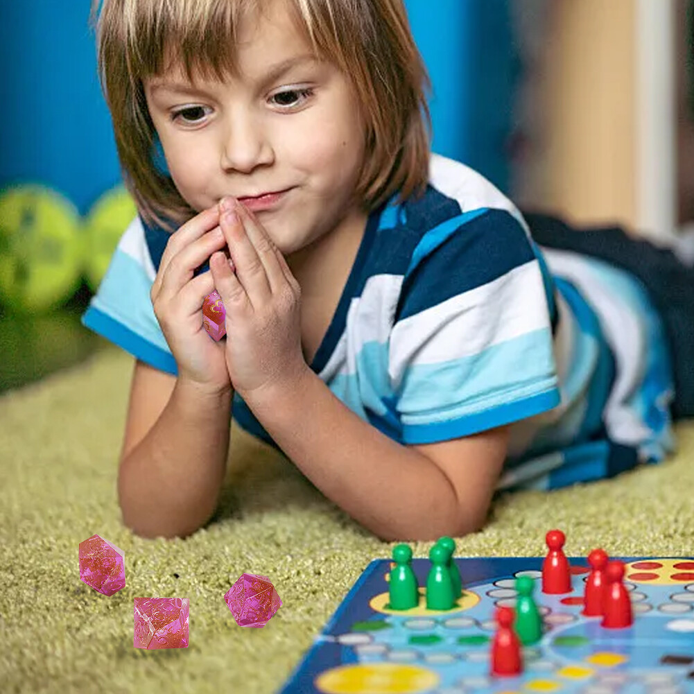 Board Game With Polyhedral Silicone Reusable Dice Mold Table For Epoxy ...