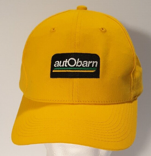 AUTOBARN AUTO & CAR PARTS Adjustable Embroidered Logo Yellow Baseball ...