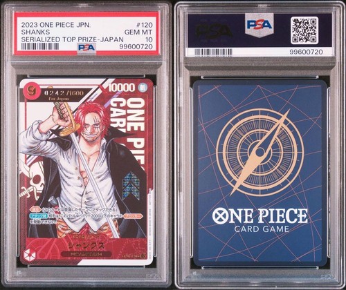 One Piece Card Serial Number 3 Digits PSA 10 Japan Collectible Game ...