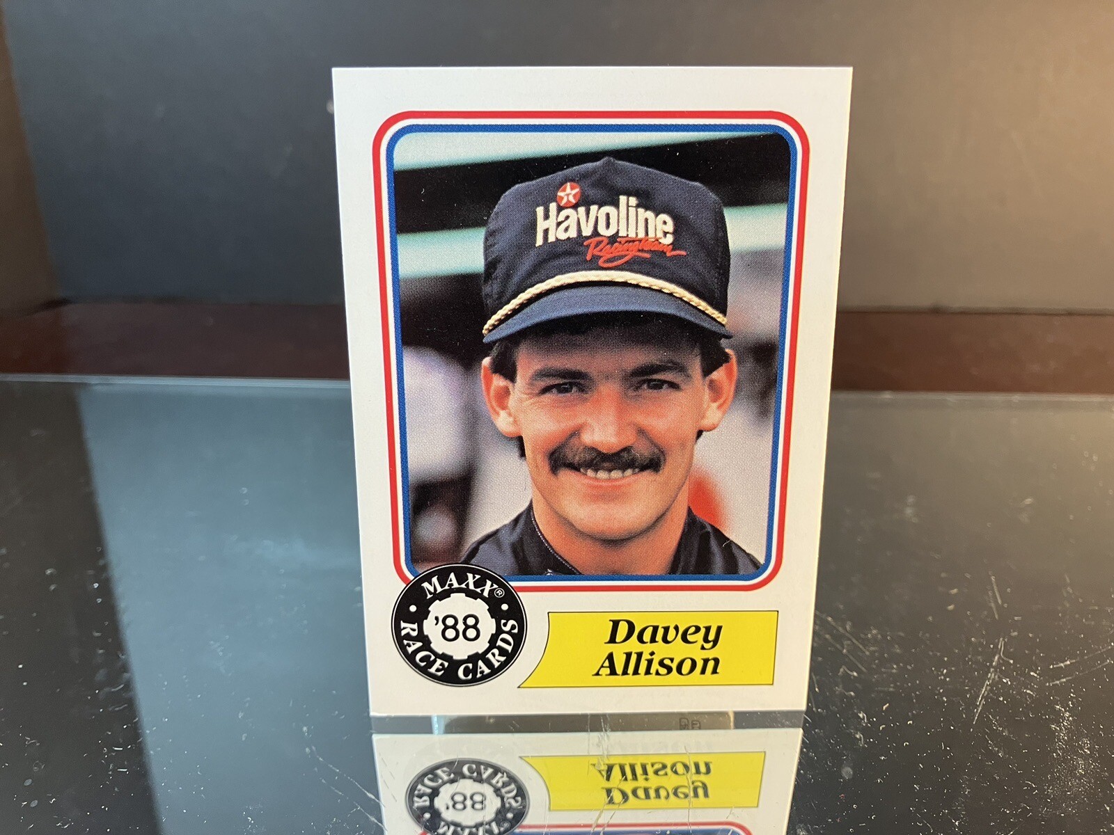 Davey Allison #28 Texaco Maxx Race Card 1988 Rookie Card #5 Inaugural ...