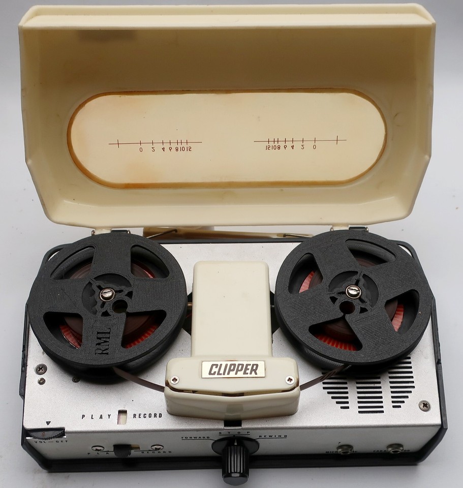 1960s Vintage Clipper TC-300 Miniature 3.5 inch Reel-To-Reel Tape ...