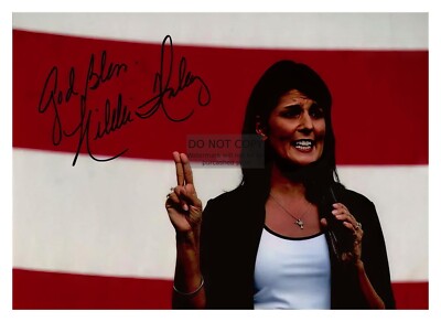 NIKKI HALEY VICE PRESIDENTIAL CANDIDATE 2024 AUTOGRAPHED SIGNED 5X7 ...