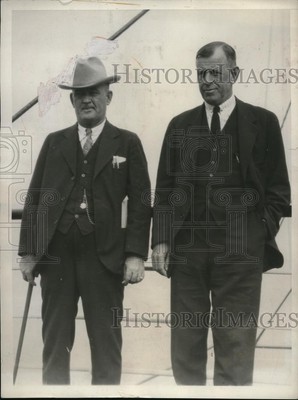 1929 Media Photo Arthur Crouch, Ebvezzler and Sheriff John Bigham in ...