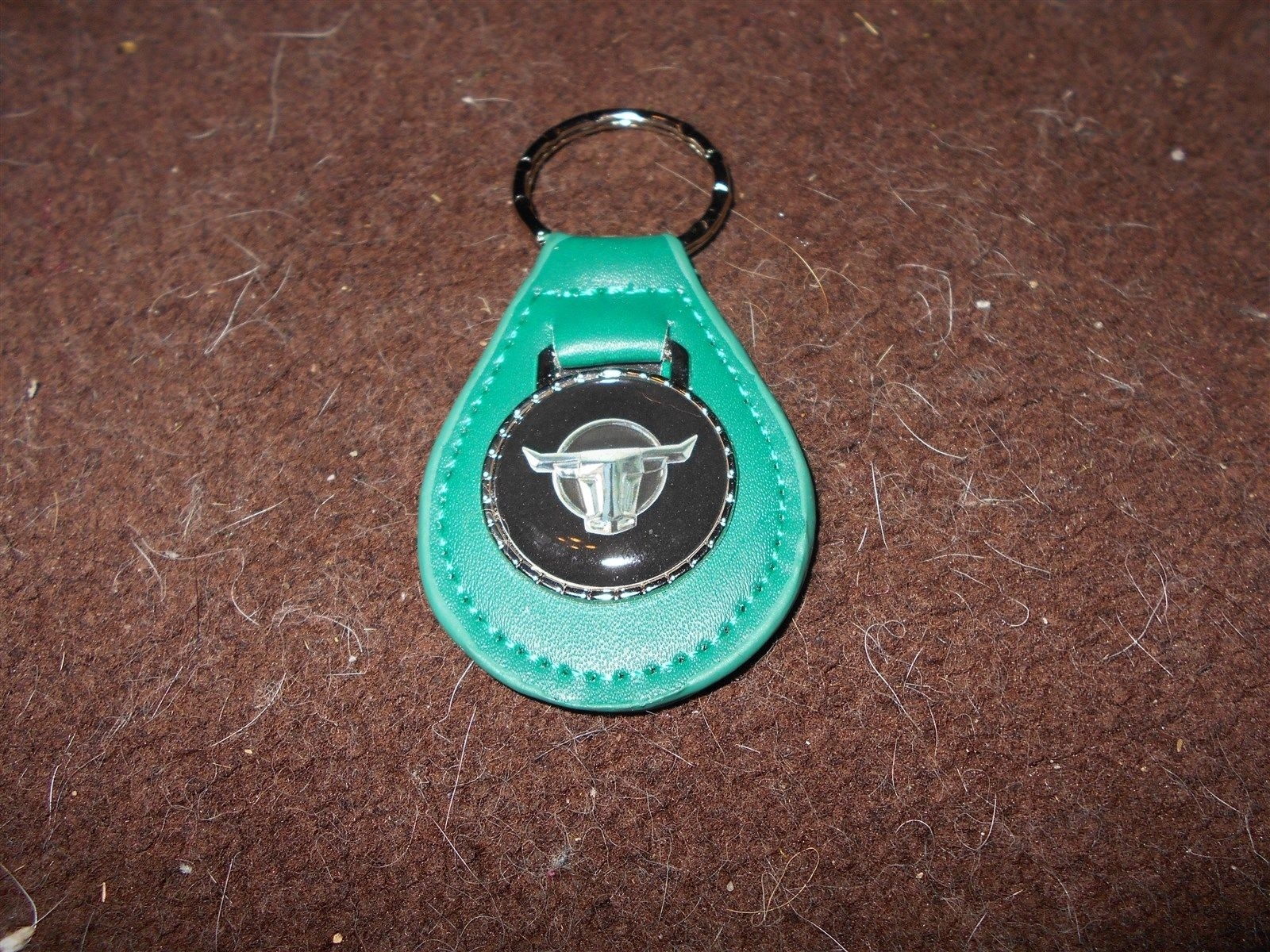 1957 - 1979 FORD RANCHERO STEER EMBLEM BADGE LOGO KEYCHAIN KEYRING TEAL ...