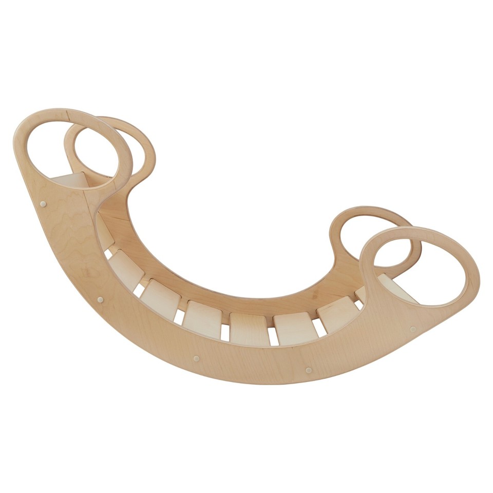 Montessori Child Rocking Bed, Wooden Rocking Play, Wooden Rocking Chair ...