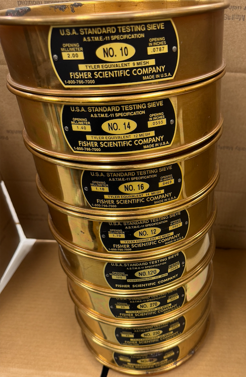 FisherScientific STANDARD TESTING SIEVE various sizes/8" dia (price for ...