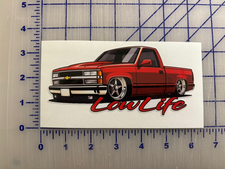 Lowlife Minitruck Decal Sticker Air ride Bagged Low Life Slammed Truck ...