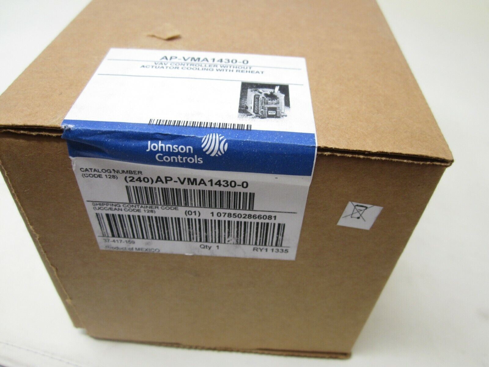 JOHNSON CONTROLS AP-VMA-1430-0 TEMP CONTROLLER | eBay