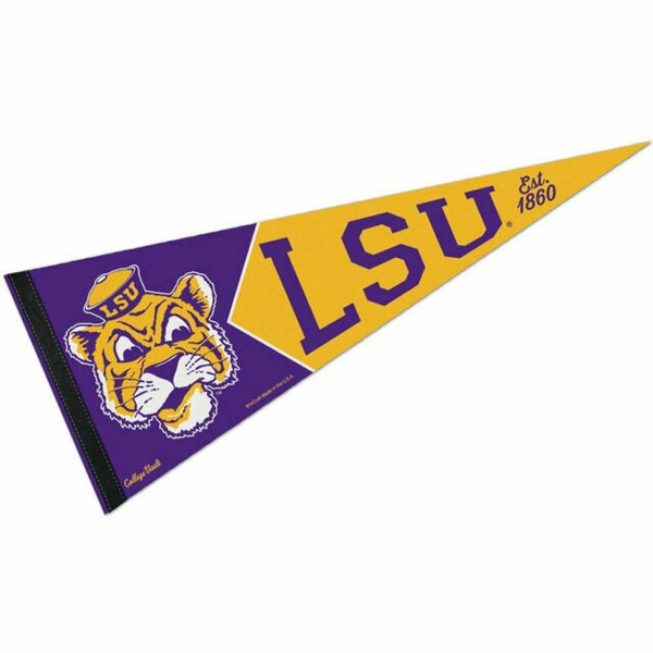 LSU Tigers Retro Logo Premium Pennant Felt Wool for sale online | eBay