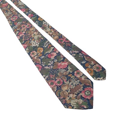 Jos A Bank Clothiers Men Necktie Tie Floral Vintage Designer Work ...