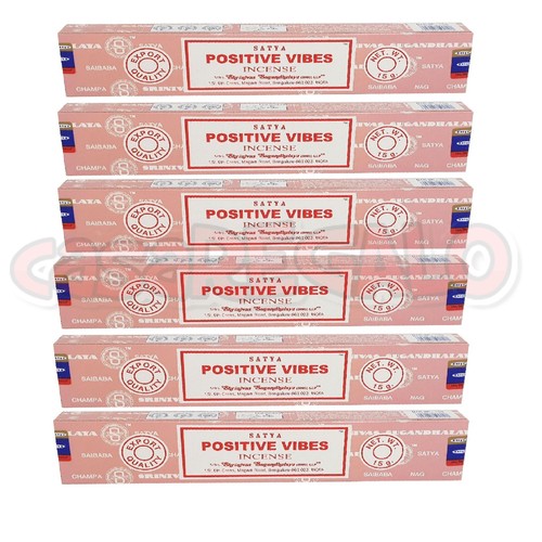 SATYA INCENSE Sticks Positive Vibes Incense Meditation Aroma Fragrance ...