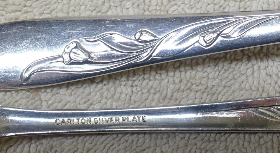 ** Vintage - CARLTON Silver Plate - Lg CASSEROLE SPOON- 1957 CHERIE ...