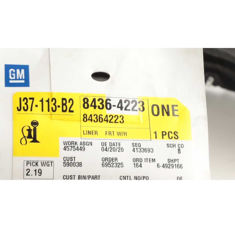 OEM NEW 2018-2023 Chevrolet Equinox Front Fender Liner Passenger Side ...