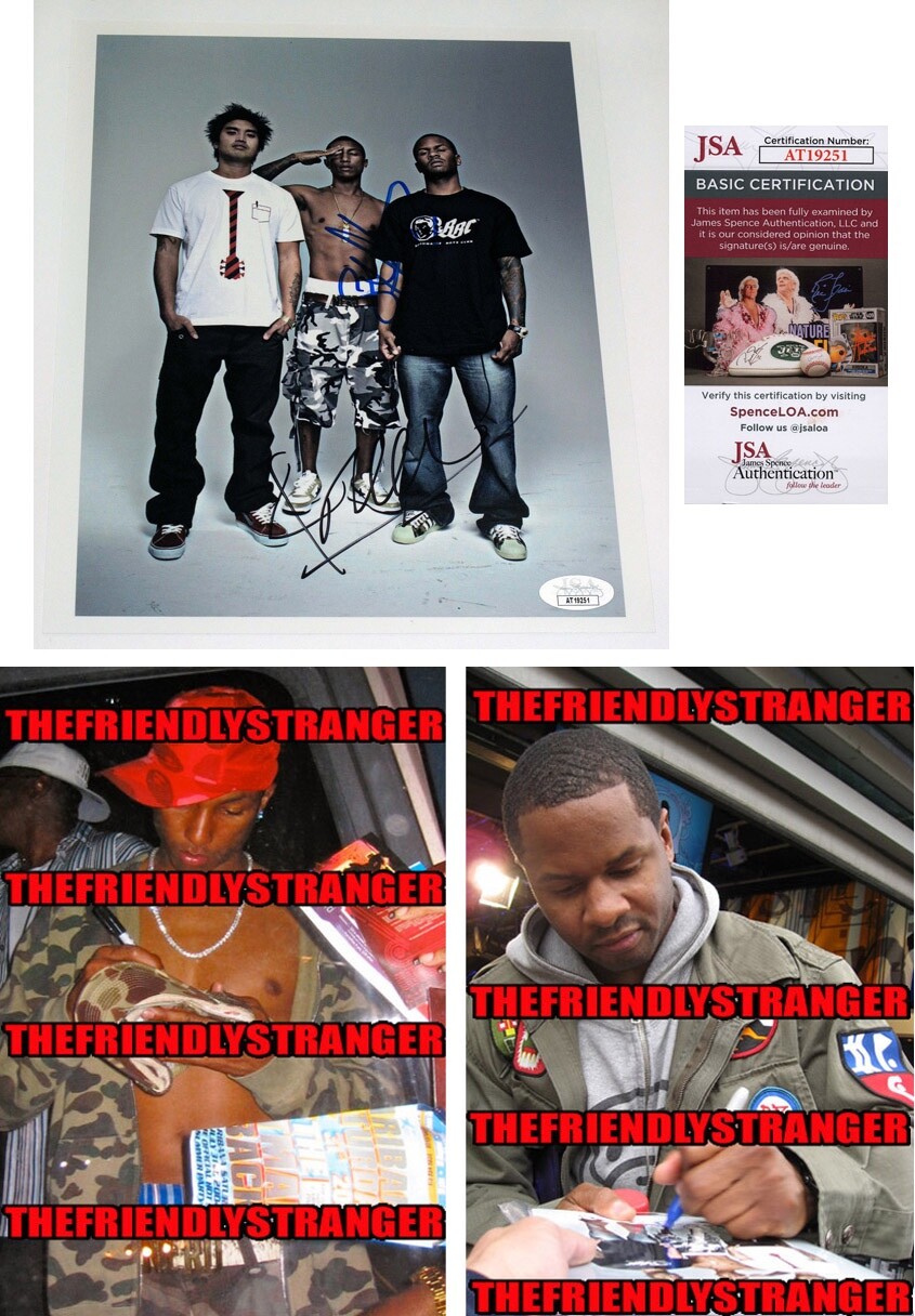 Pharrell Williams & Shay signed Autographed "N.E.R.D" 8x10 Photo PROOF ...