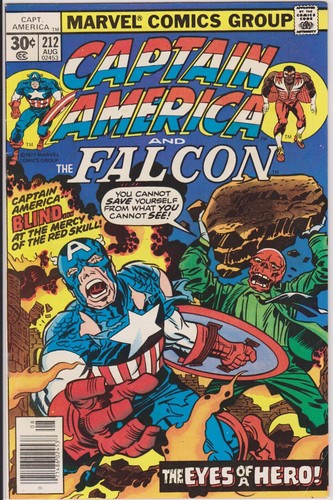 Captain America and The Falcon Issue #212 Comic Book. Vol 1. Jack Kirby ...