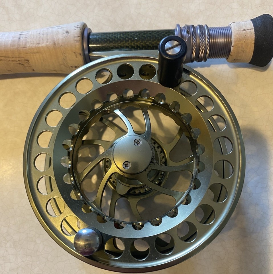 TFO Fly Rod And Reel BVK TF 08 90 4 B, 8wt. 9'0", 4pc | eBay