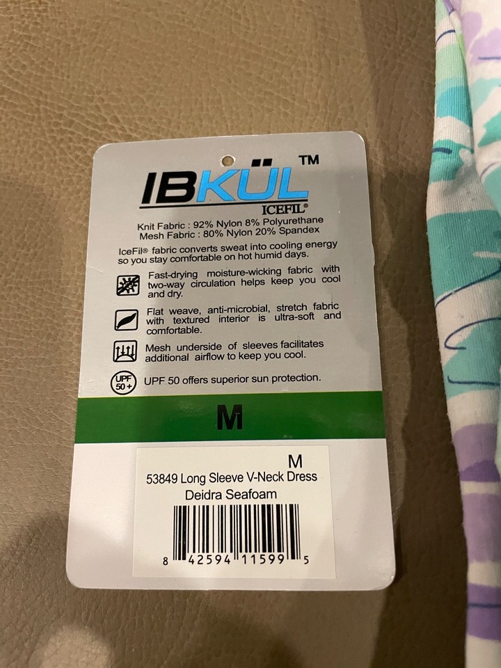 Womens M Ibkul Dress Deidra Golf Active UPF 50+ Breathable, Quick Dry ...