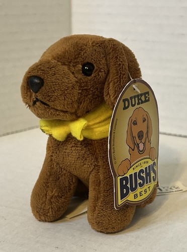 Bush’s Baked Beans Plush DUKE Clip On Dog Aurora Promotional 3.5" NEW ...