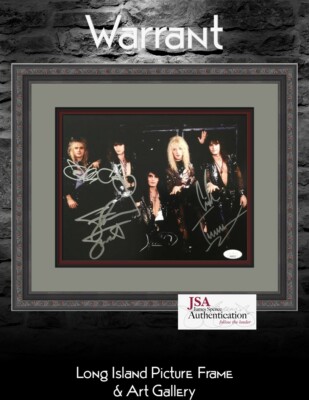 Warrant Band Signed Custom Framed PHOTO JSA COA | eBay