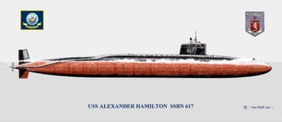 USS Alexander Hamilton SSBN-617 Ship Print US Navy | eBay