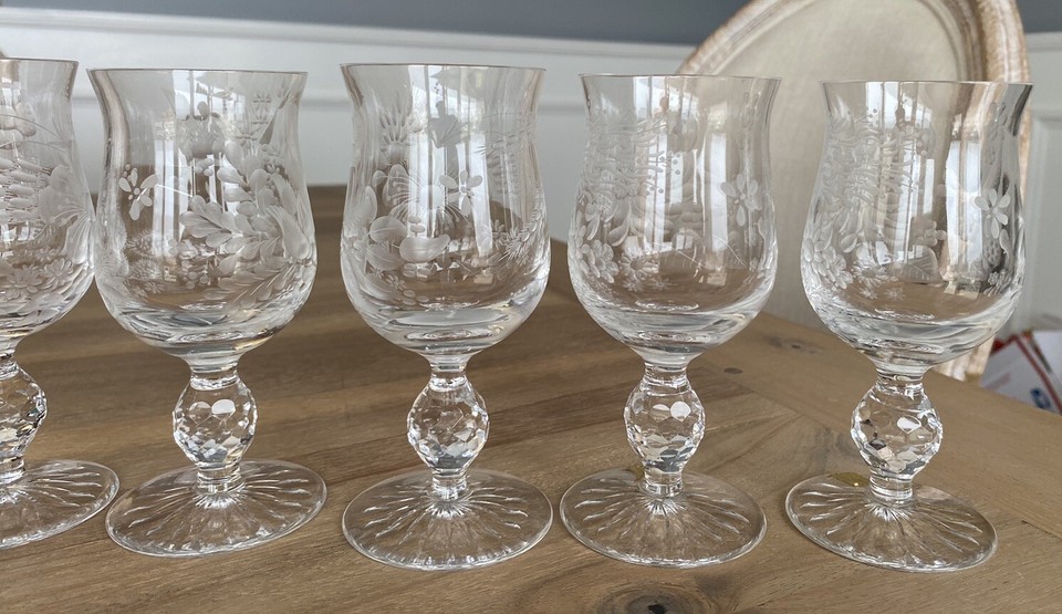 Meissen Crystal Echt Meissner Bleikristall 5” Sherry Wine Glass - Boxed ...