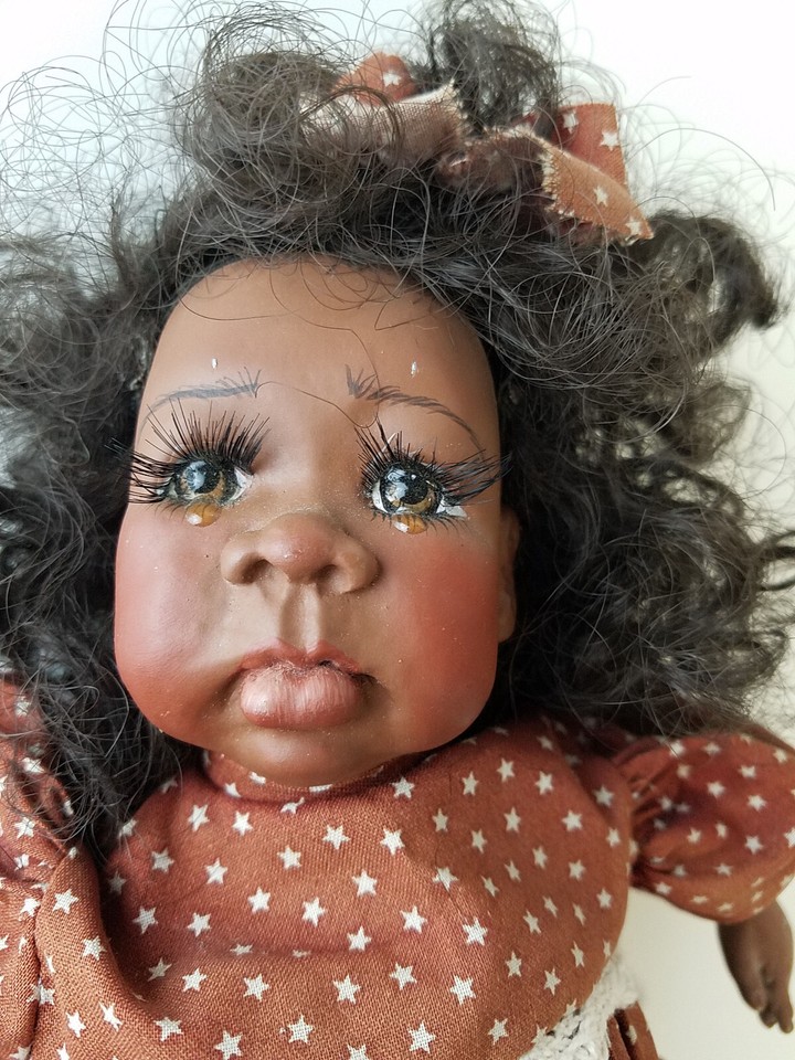VTG Janada Resin Artist Doll Tina Bennett Lulabelle 1995African ...