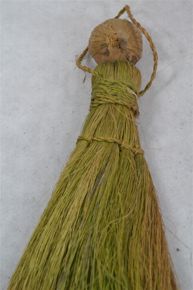 1940s wisk broom brush painted lady head w/hair and hanger 8.5 original ...