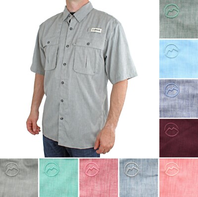 Magellan Fishing Shirt, Men's Aransas Pass Fish Gear Relaxed Fit, Short ...
