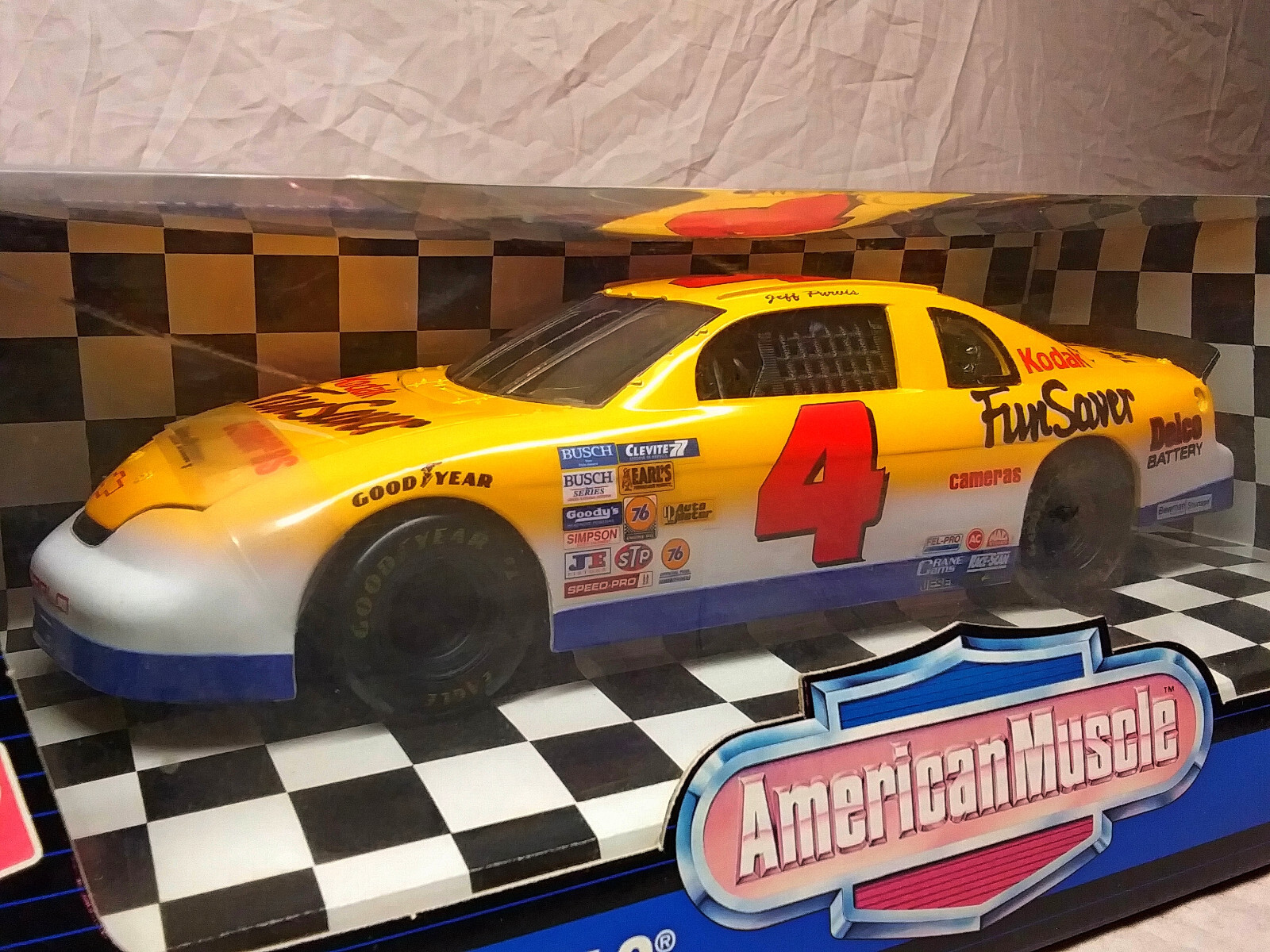 Vintage NASCAR #4 Jeff Purvis Kodak Fun Saver Cameras 1994 Monte Carlo ...