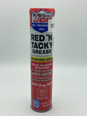 Lucas Oil 10005 Red 'N' Tacky Grease - 14 oz. one tube | eBay