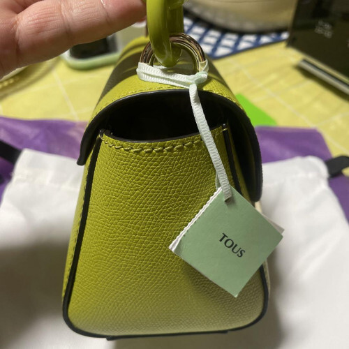 TOUS Mini Shoulder bag Chartreuse green Chain [Near Mint!!] limited ...