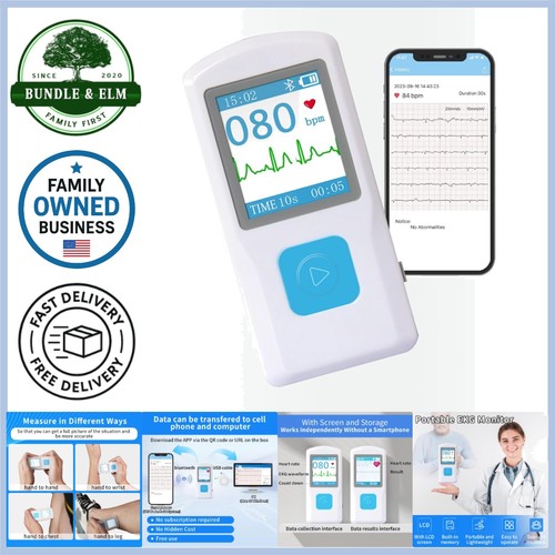 Portable EKG Monitor, Lightweight ECG Device, Instant Results, Heart ...