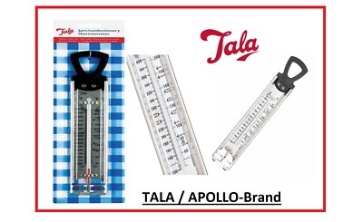 30CM STAINLESS STEEL DELUXE COOKING, SUGAR, JAM, DEEP FAT THERMOMETER ...