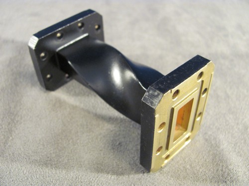 Waveguide WR75 90 deg.Twist Ku-band 10 to 15 Ghz 3.0" long CPRG Flange ...