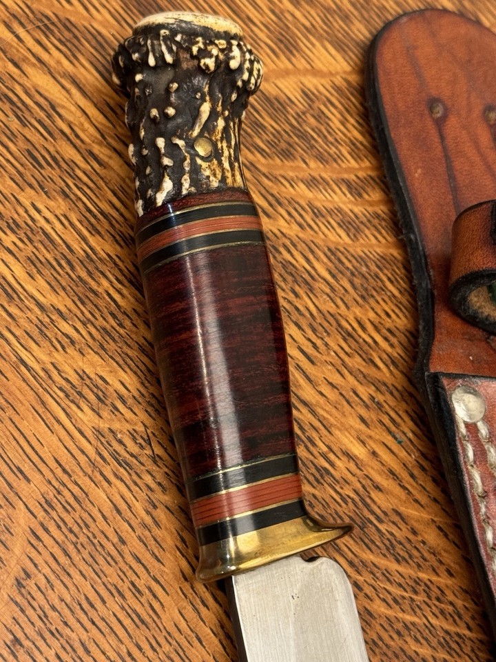 VTG JOSEPH HOLBERT BAINBRIDGE, OH CUSTOM HANDMADE SCAGEL STYLE STAG ...