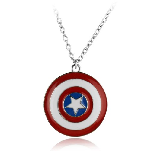 Captain America Shield Pendant. Star-Sprangled Cap Necklace FREE ...