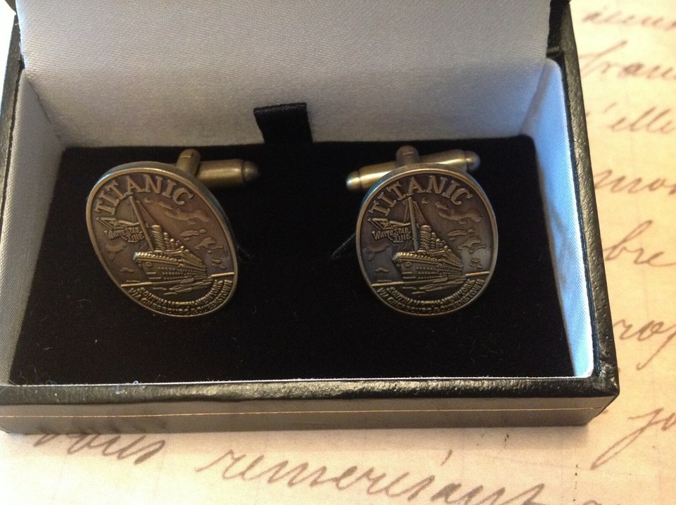 TITANIC CUFFLINK IN A BOX COLLECTABLE WHITE STAR LINE | eBay Australia