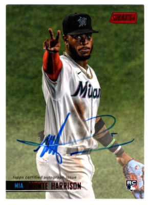 Monte Harrison 2021 Topps Stadium Club Red Rookie Autograph Auto 47/50 ...