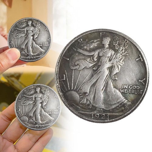1921 Silver Walking Liberty Half Dollar Average Circulated Single Coin ...
