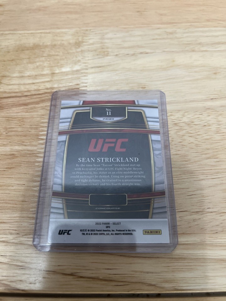 UFC 2022 Panini Select UFC - SEAN STRICKLAND #11 RC Concourse Disco ...