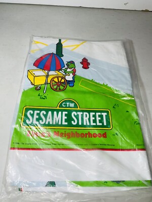 Sesame Street Elmo's Neighborhood Vinyl Play Mat - Vintage Sealed 1998 ...