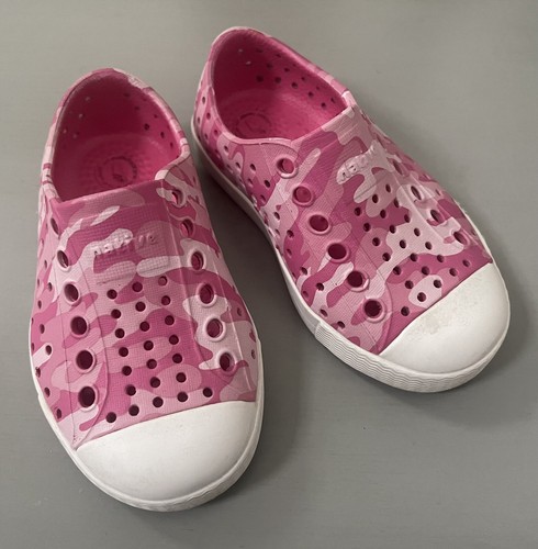 Native Jefferson Print Baby Girl Hollywood Pink Camo Slip On Sneakers ...