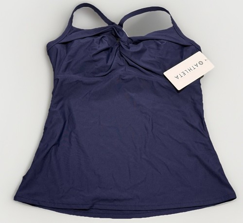 NWT $84 Athleta 36B/C DRESS BLUE Twist Up Bra Cup Tankini Swim Top | eBay
