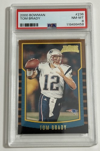 2000 Bowman Football #236 Tom Brady Rookie Card PSA 8 | eBay