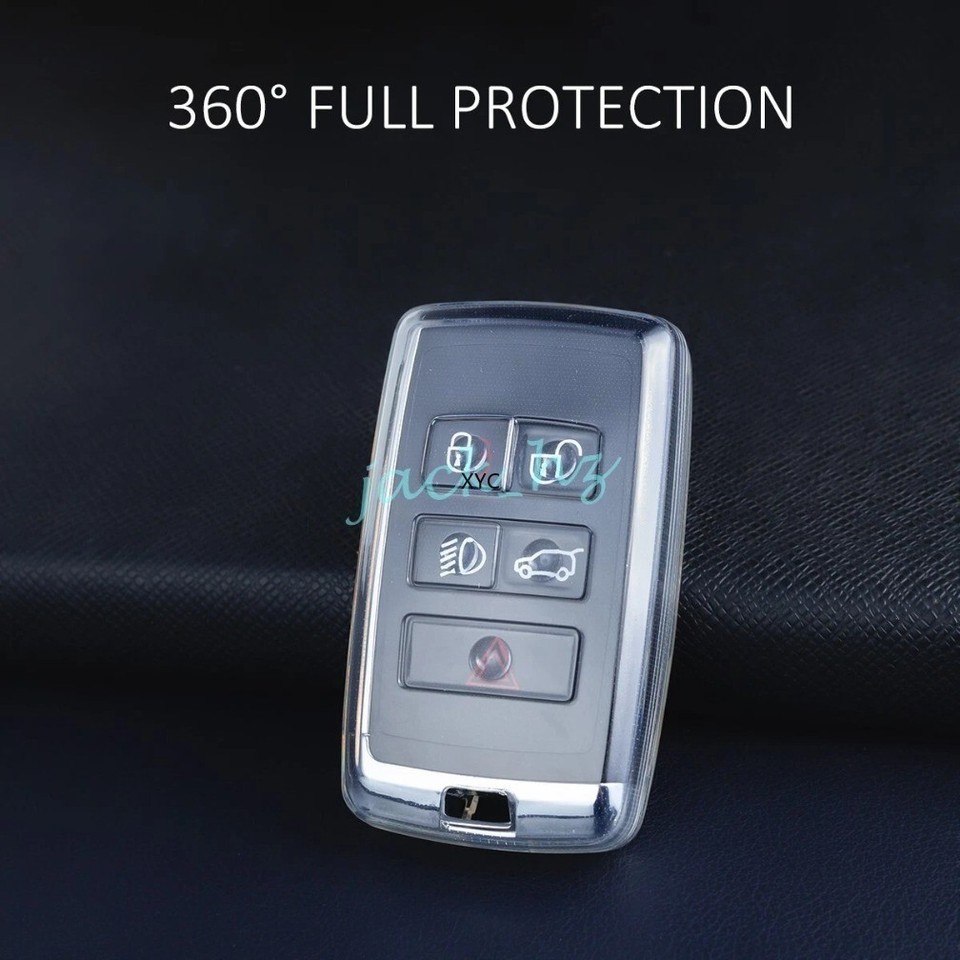 Transparent Clear Car Key Fob Cover Case Holder Bag For Land Rover ...
