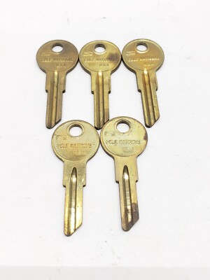 Cole National brand key blanks, set of 5, brass, # B1M, locksmith | eBay