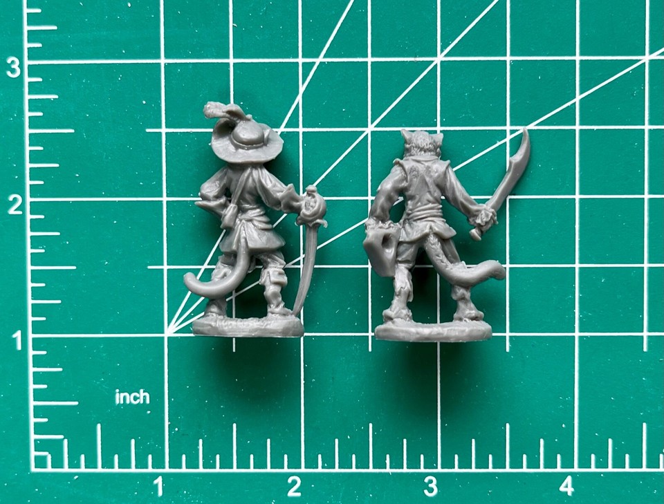 Brinewind Catfolk Reaper Bones 5 Kickstarter , Cat Pirate, Lot of 2 ...