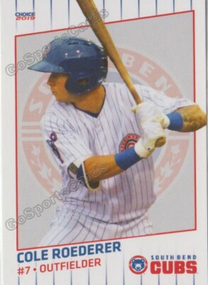 2019 South Bend Cubs Cole Roederer RC Rookie Chicago | eBay